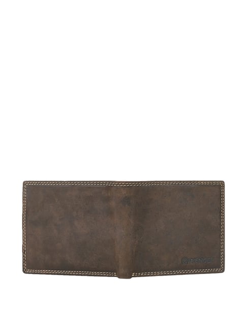 Buy Wenger Hunter Brown Casual Leather Bi-Fold Wallet for Men Online At ...
