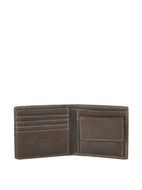 Buy Wenger Hunter Brown Casual Leather Bi-Fold Wallet for Men Online At ...