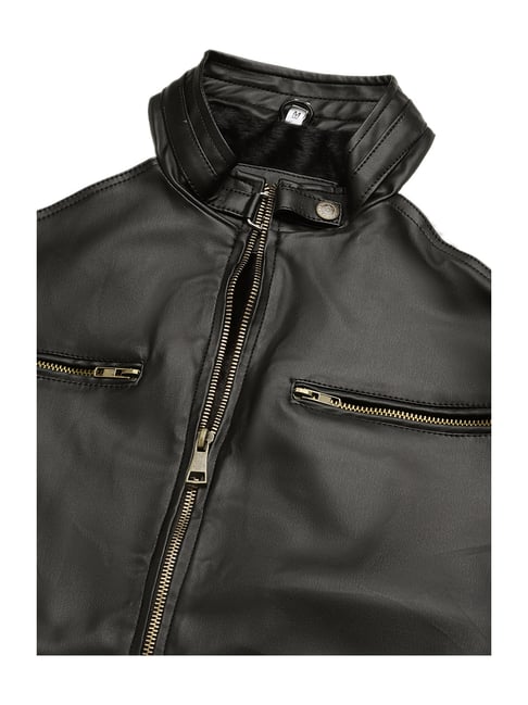 Leather Retail Jackets for Men in Black