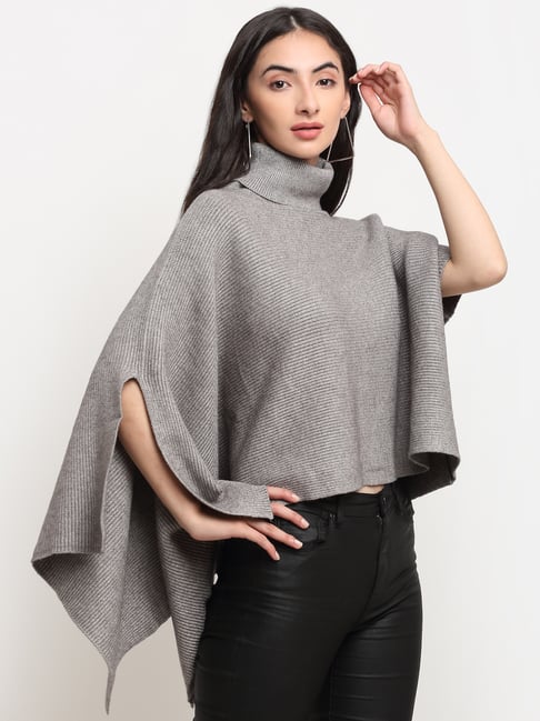Buy Global Republic Grey Poncho for Women's Online @ Tata CLiQ