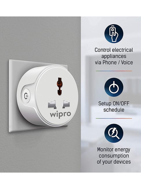 Buy Wipro DSP1100 10A Smart Plug (White) Online At Best Price @ Tata CLiQ