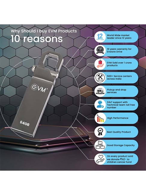 Buy EVM EVMPD/64GB 64GB USB 2.0 Pendrive Online At Best Price @ Tata CLiQ