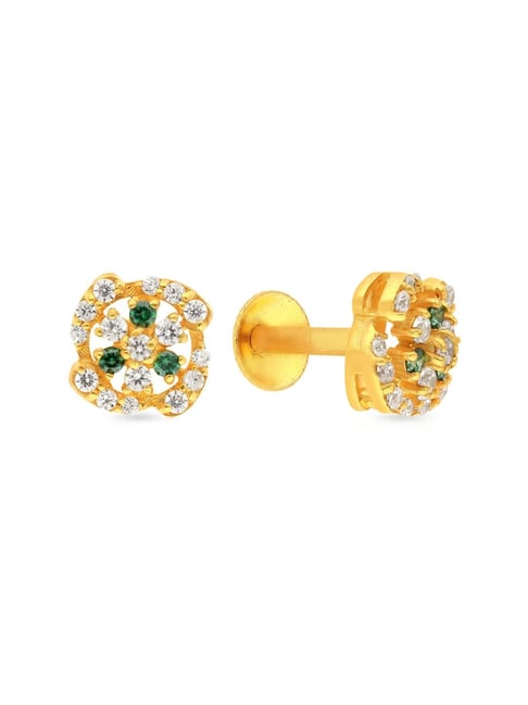 Buy Malabar Gold and Diamonds 22k Yellow Gold Earrings for Kids Online ...