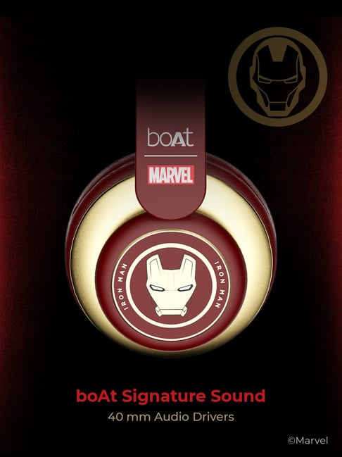 Buy boAt Rockerz 450 T Marvel Edition Headphone (Stark Red) Online At ...