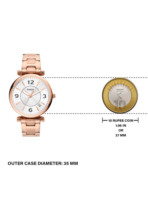 Buy Fossil Es5158 Carlie Analog Watch For Women At Best Price Tata Cliq