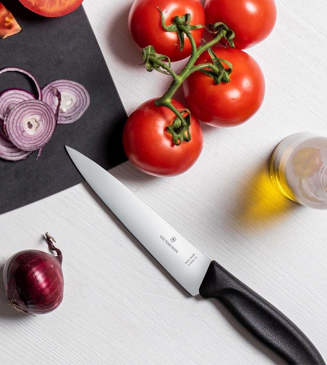 Buy Victorinox Black Swiss Classic Carving Knife (37.5 cm) Online ...