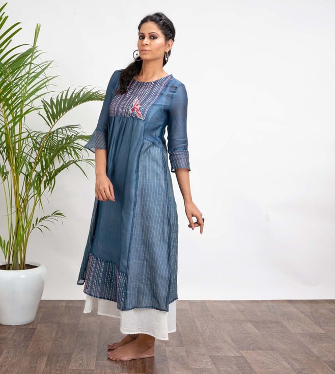 Buy Ista Prussian Blue Dress for Women Online @ Tata CLiQ Luxury