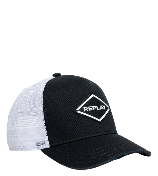 Buy Replay Multi Logo Baseball Cap for Men Online @ Tata CLiQ Luxury