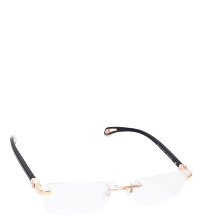 Buy Maybach Rose Gold The Artist Rectangular Eye Frames for Men Online ...