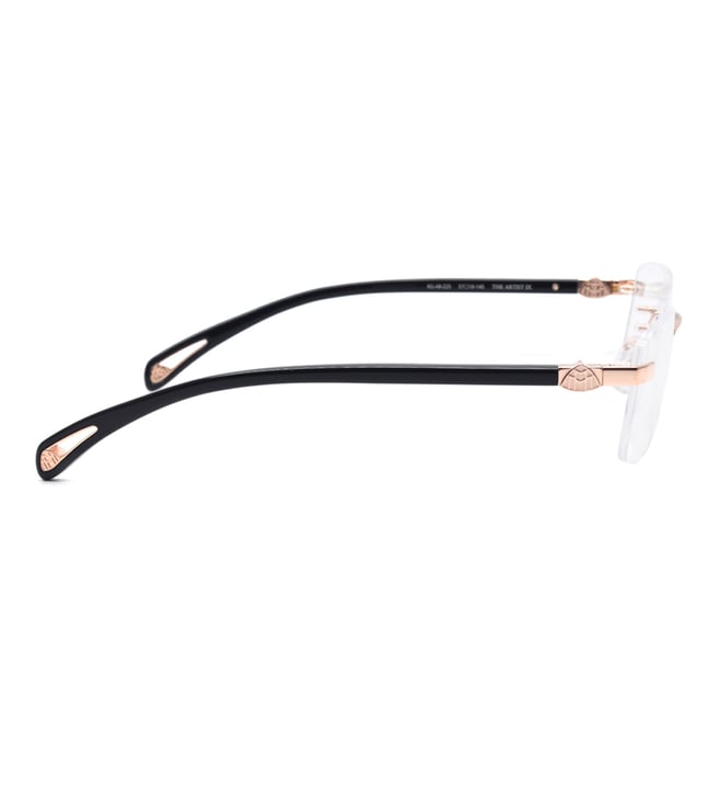 Buy Maybach Rose Gold The Artist Rectangular Eye Frames for Men Online ...
