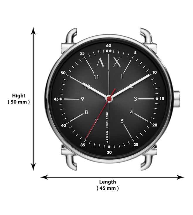 Buy Armani Exchange AX2900 Rocco Black Dial Watch for Men Online @ Tata ...