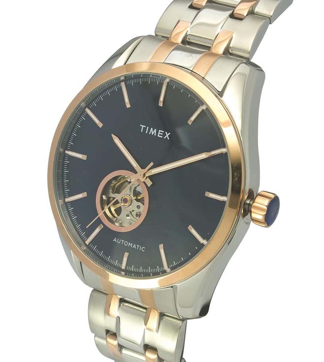 Buy Timex TWEG17506 Open-Heart Contemporary Automatic Watch for Men ...
