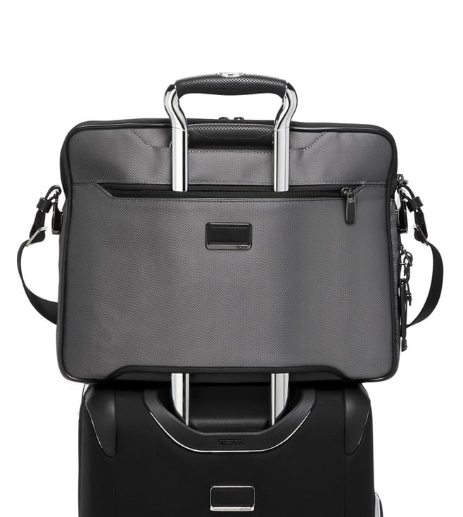 Buy Tumi Titanium Grey Slim Laptop Briefcase Online @ Tata CLiQ Luxury