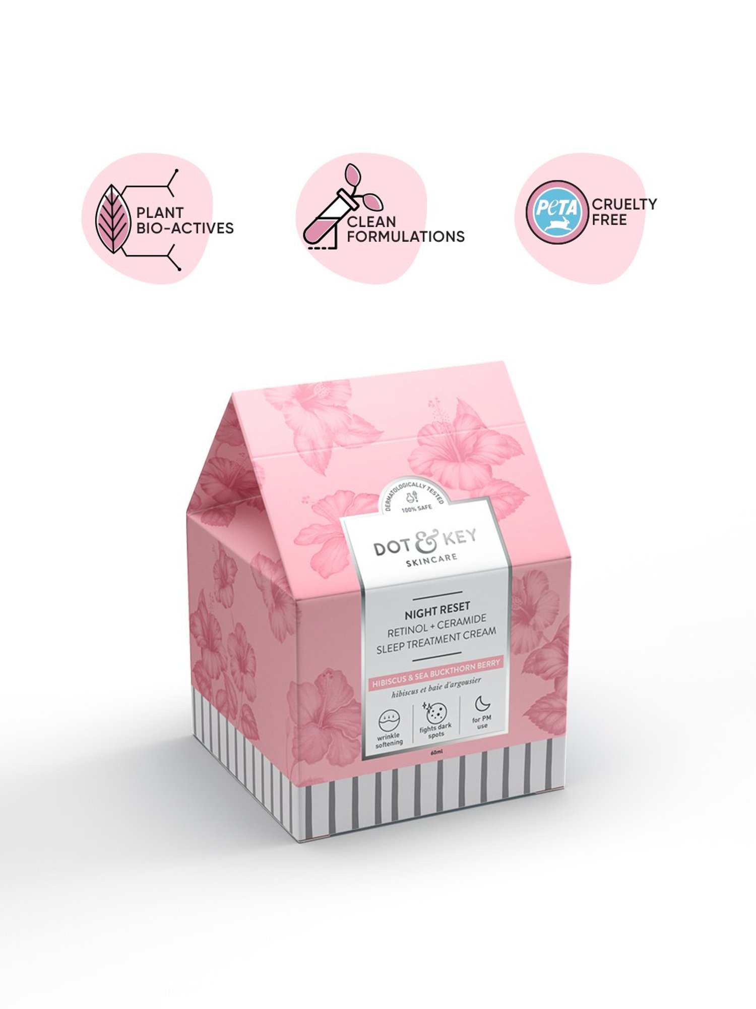 Dot & Key Night Reset Retinol & Ceramide Sleep Treatment Cream - 60 ml