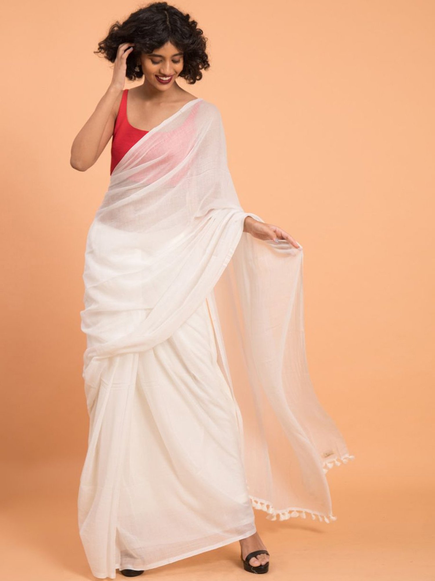Modern Sarees White