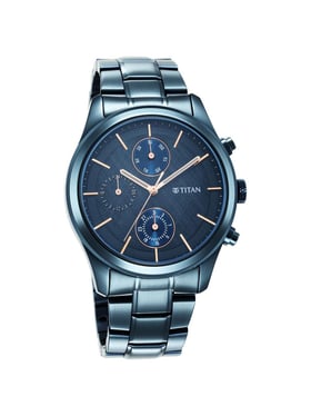 Neo Splash Blue Dial Stainless Steel Strap Watch Titan | atelier-yuwa ...