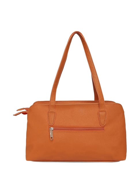 Buy Lavie Sandra Orange Solid Shoulder Bag For Women At Best Price ...