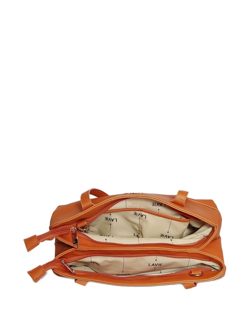 Buy Lavie Sandra Orange Solid Shoulder Bag For Women At Best Price ...