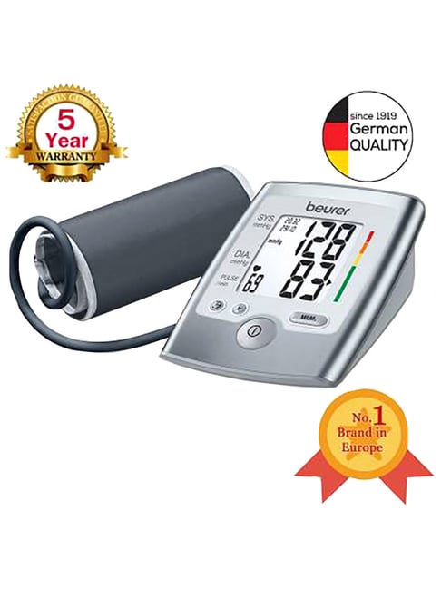 Buy Beurer BM 35 Automatic Upper Arm Blood Pressure Monitor(Silver ...