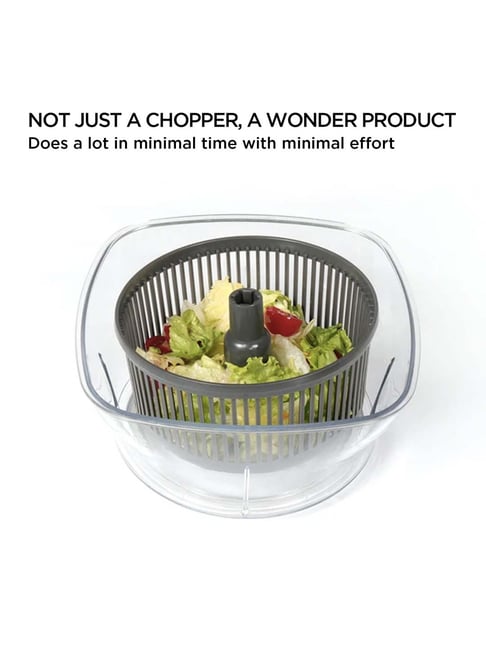 Buy Meyer Kitchen Hacks Transparent Plastic Master Chopper - Set of 1 ...
