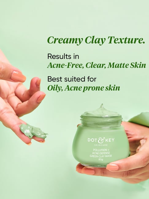 Buy Dot & Key Pollution & Acne Defense Green Clay Mask - 50 ml Online ...