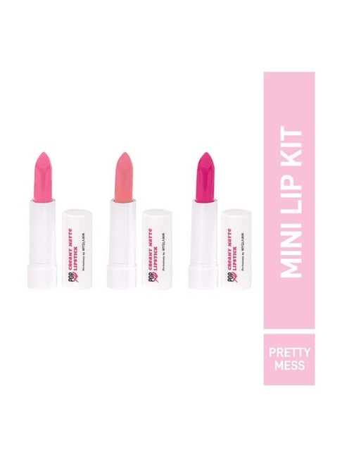 Buy MyGlamm Makeup Collection Mini Lip Kit Pretty Mess - 3X2.5 gm ...