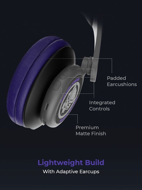 Buy boAt Rockerz 450 T Marvel Edition Headphone (King's Purple) Online ...