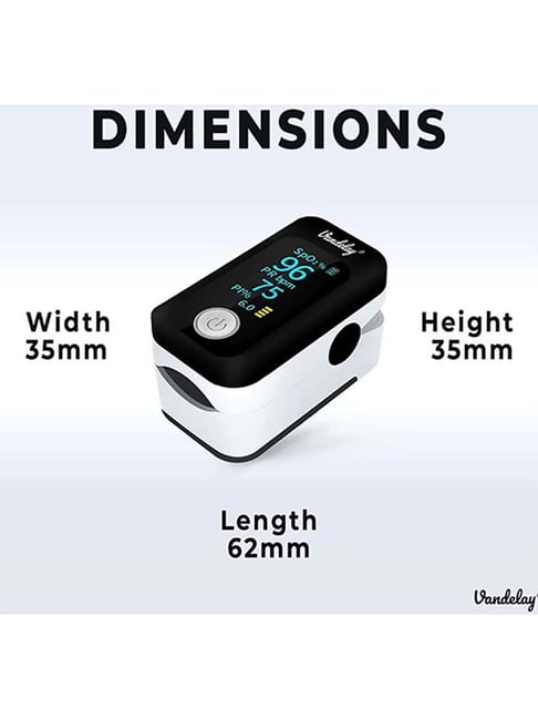 Buy Vandelay AOJ-70A Fingertip Pulse Oximeter (White) Online At Best ...