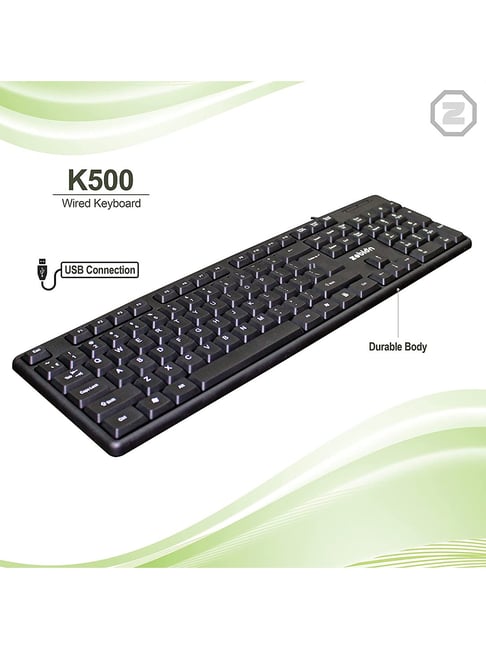 Buy Zebion K500 Wired USB Keyboard (Black) Online At Best Price @ Tata CLiQ