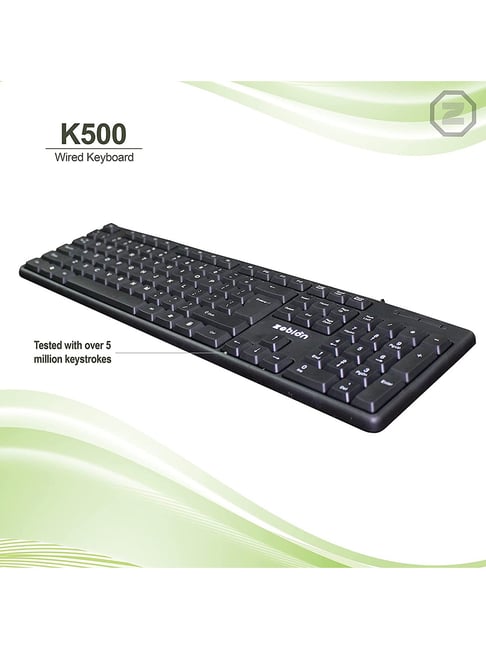 Buy Zebion K500 Wired USB Keyboard (Black) Online At Best Price @ Tata CLiQ