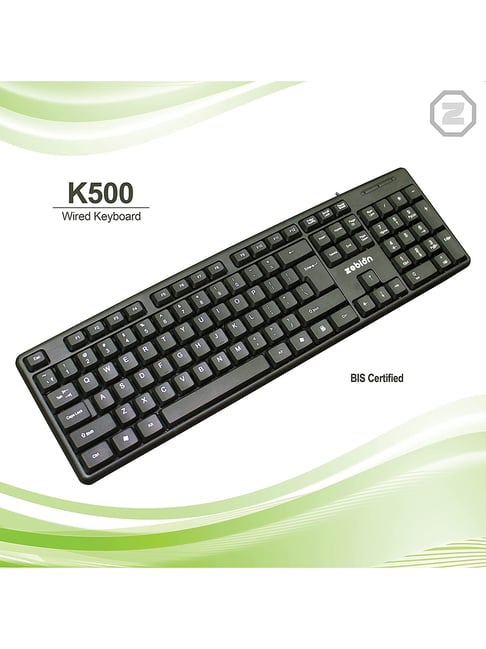 Buy Zebion K500 Wired USB Keyboard (Black) Online At Best Price @ Tata CLiQ