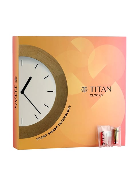 Buy Titan Classic White Wall Clock with Silent Sweep Technology at Best ...