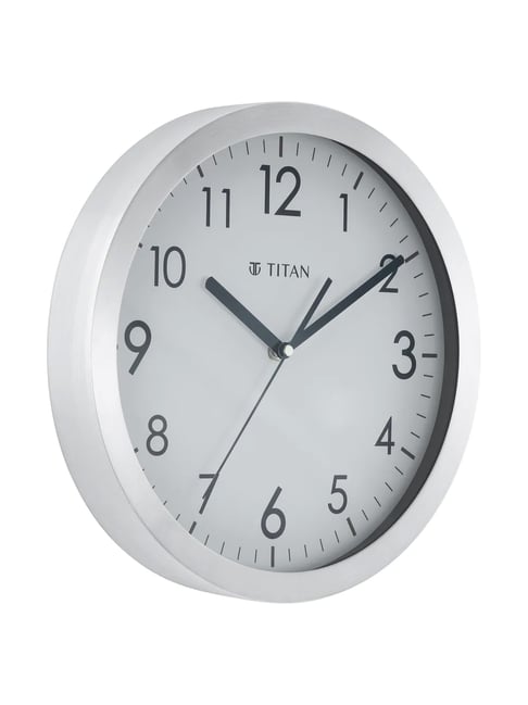 Buy Titan Classic White Wall Clock with Silent Sweep Technology at Best ...