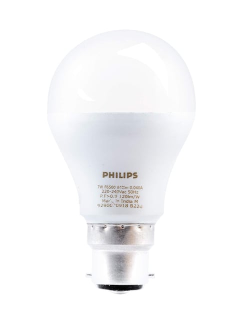 Buy Philips Stellar Bright 7W LED Bulb 5 Star Base B22 (White) Online ...
