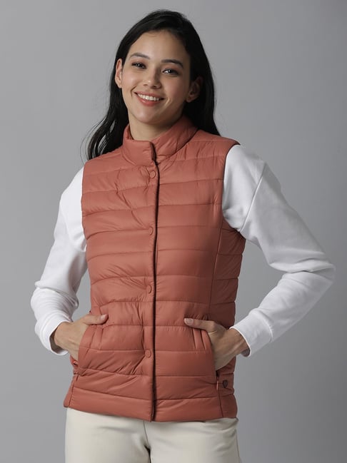 Buy RAREISM Rust Quilted Jacket for Women Online @ Tata CLiQ