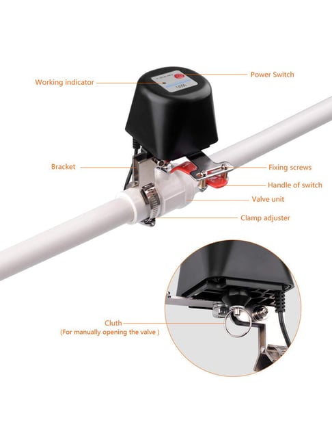 Buy SmartiQo Wi-Fi Water/Gas Valve Controller (Black) Online At Best ...