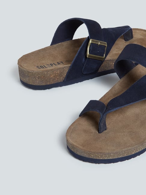 Buy SOLEPLAY by Westside Navy Buckled Berkie Sandals for Online @ Tata CLiQ