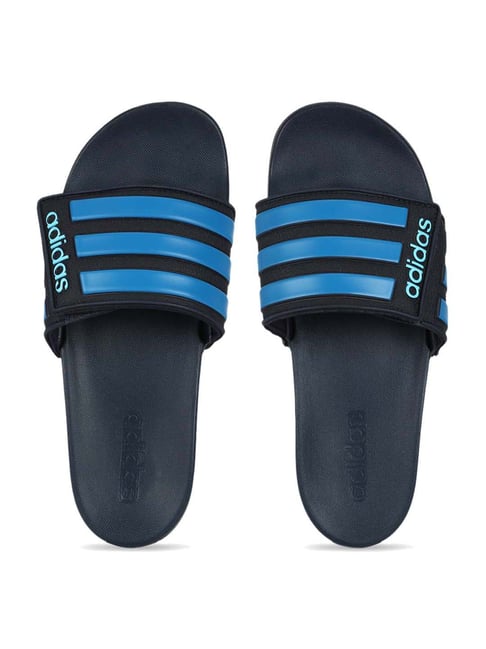 Buy Adidas Men's ADILETTE COMFORT ADJ Navy Blue Slides for Men at Best ...