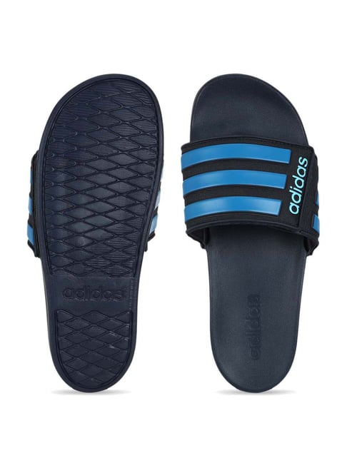 Buy Adidas Men's ADILETTE COMFORT ADJ Navy Blue Slides for Men at Best ...