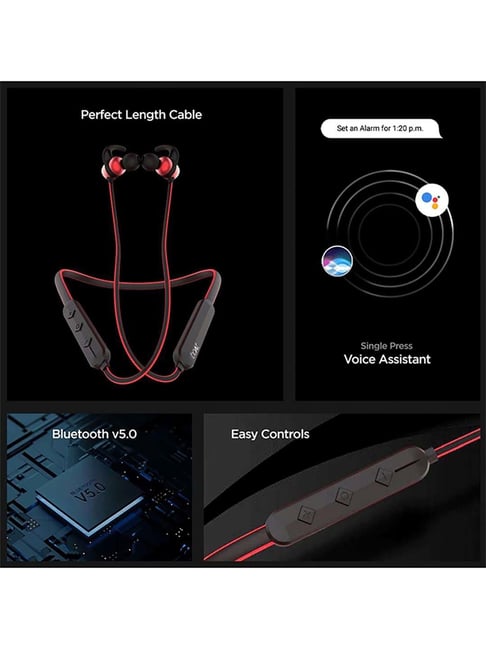 Buy Boat Rockerz 255F Bluetooth In-The-Ear Neckband with Mic (Red ...