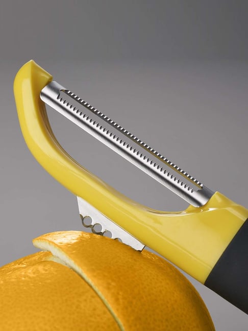 Buy Joseph Joseph Yellow & Black 3.5 cm Serrated Peeler With Zesting ...