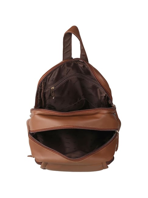 Buy Metro Tan Synthetic Medium Backpack Online At Best Price @ Tata CLiQ