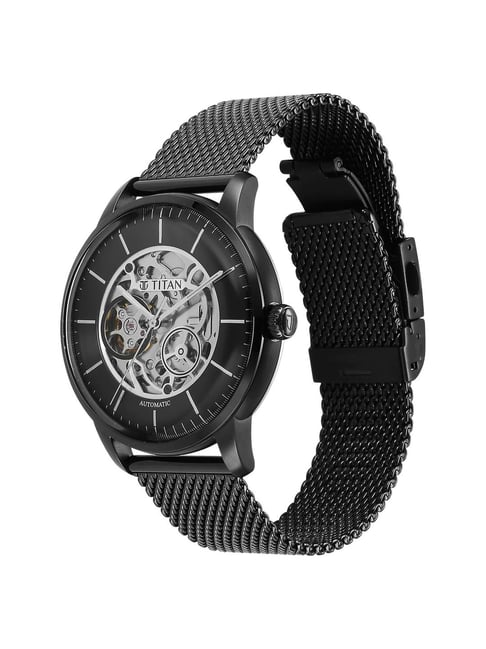 Buy TITAN Mens Automatics 9110 Upgrades Blue Dial Stainless Steel ...