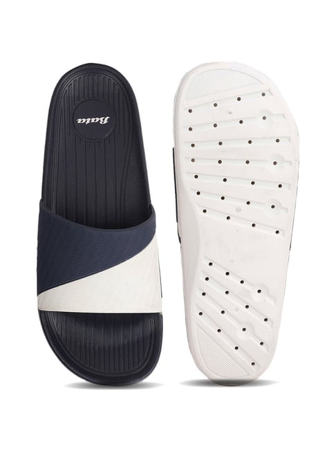 Sandak Men Blue and White Sandals & Floaters