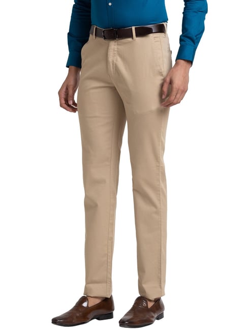 Buy Raymond Beige Slim Fit Chinos for Mens Online @ Tata CLiQ