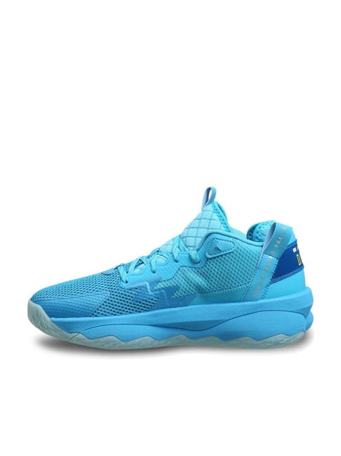 Buy adidas Men's DAME 8 UNISEX Blue Basketball Shoes for Men at Best ...
