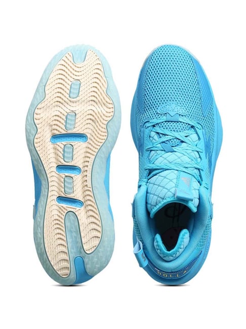 Buy adidas Men's DAME 8 UNISEX Blue Basketball Shoes for Men at Best ...