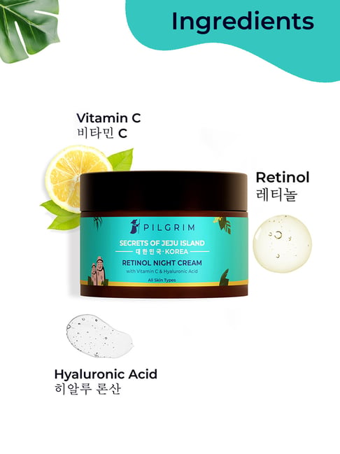 Pilgrim Retinol Anti Aging Night Cream with Hyaluronic Acid & Vitamin C ...