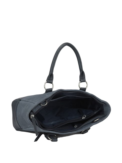 Buy Woodland Blue Solid Large Handbag Online At Best Price @ Tata CLiQ
