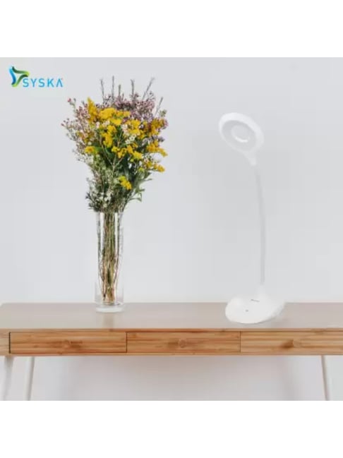 Buy Syska SSK-TL-8602L Rechargeable Table Lamp (24 cm, White) Online At ...